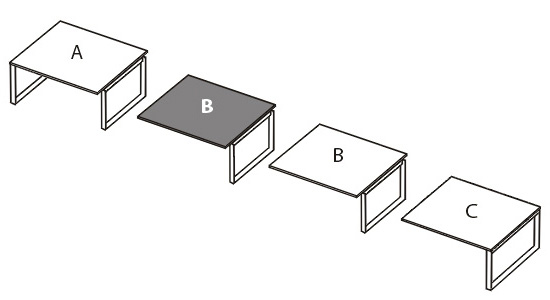 stół XAR-Kf4-14b (1600 x 1418 x 760h) • ANTRAX - Fabryka Mebli Biurowych